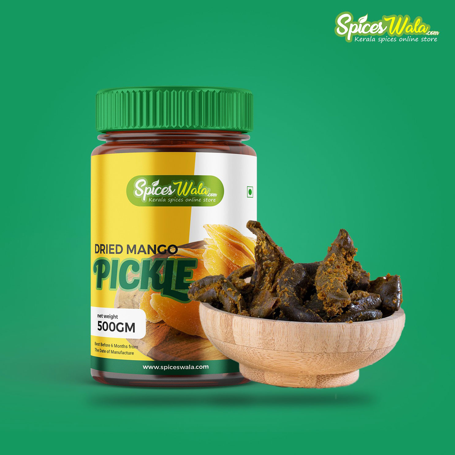 Dried Mango Pickle - Spices Wala | Kerala Spices Online